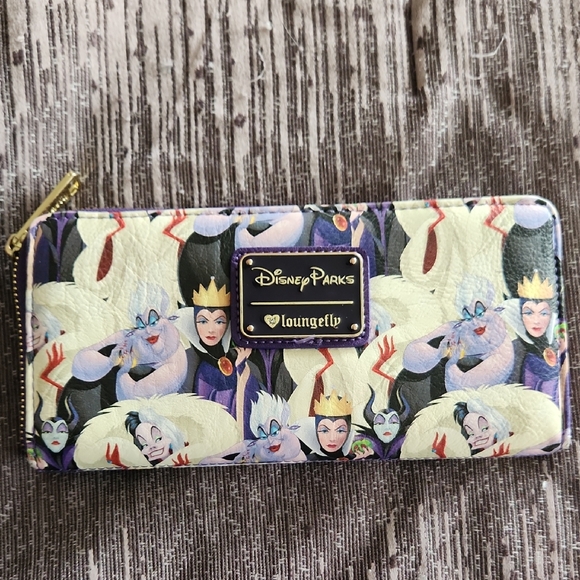 Loungefly | Bags | Loungefly Villains Zip Around Wallet | Poshmark